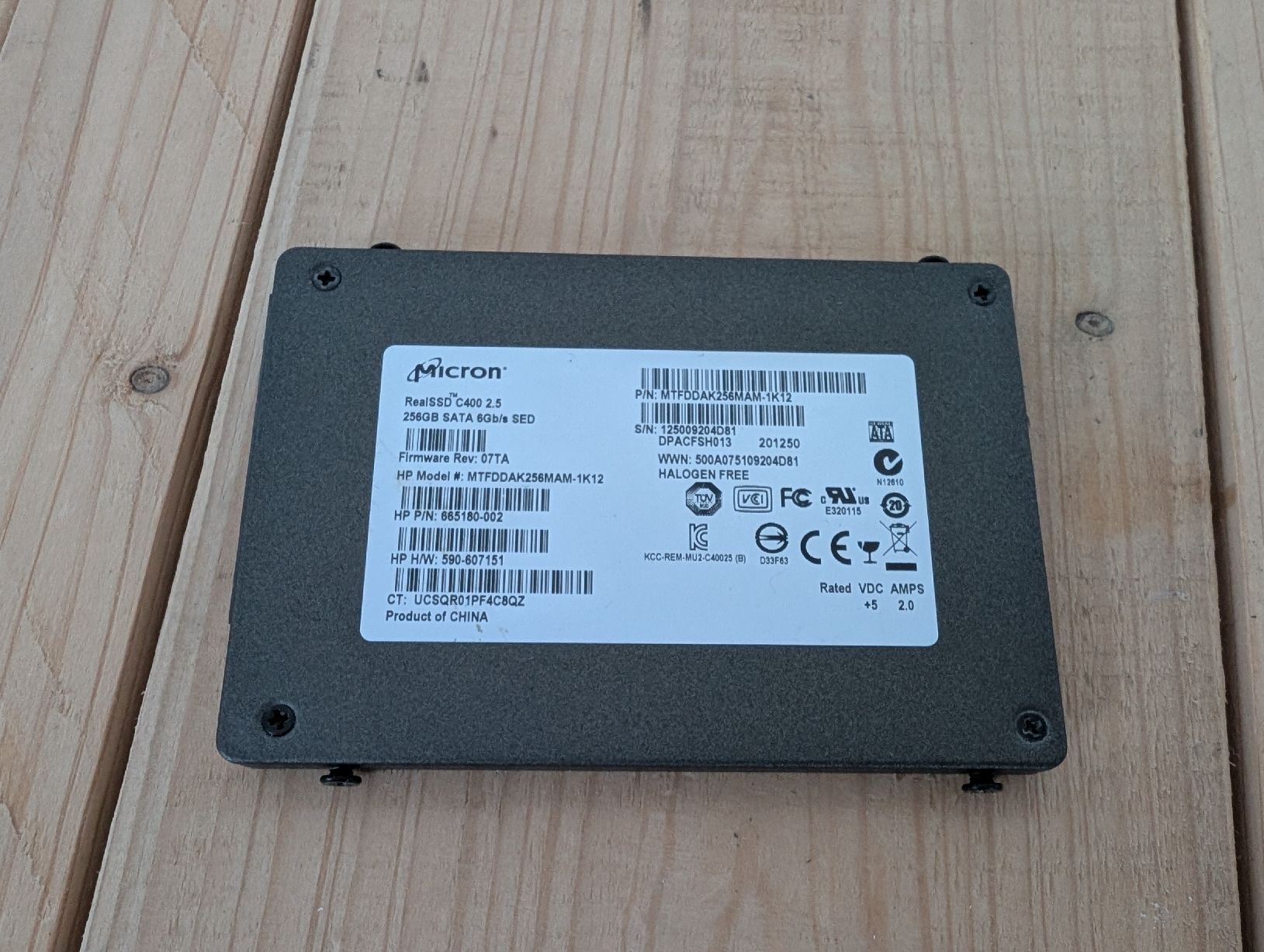 Micron SSD 256GB, SATA 6Gb/s (Gebraucht) in Buttwil für CHF 12 – mit Lieferung auf Ricardo kaufen