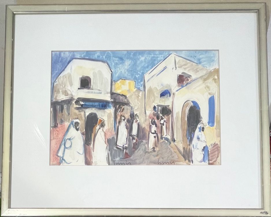 Carl Walter Liner (1914-1997) grosses Aquarell (Gebraucht) in Root für ...