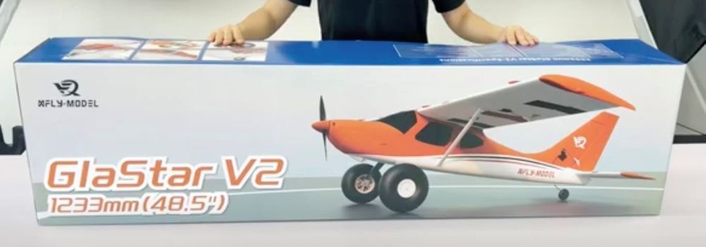 XFly GlaStar V2, Trainer 123cm PNP, ideal als Buschflieger (Neu und ...