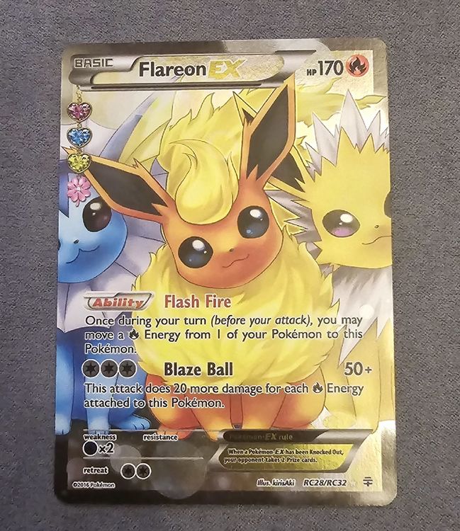 Carte Pokémon Flareon EX RC28/RC32 (Neu (gemäss Beschreibung)) in ...