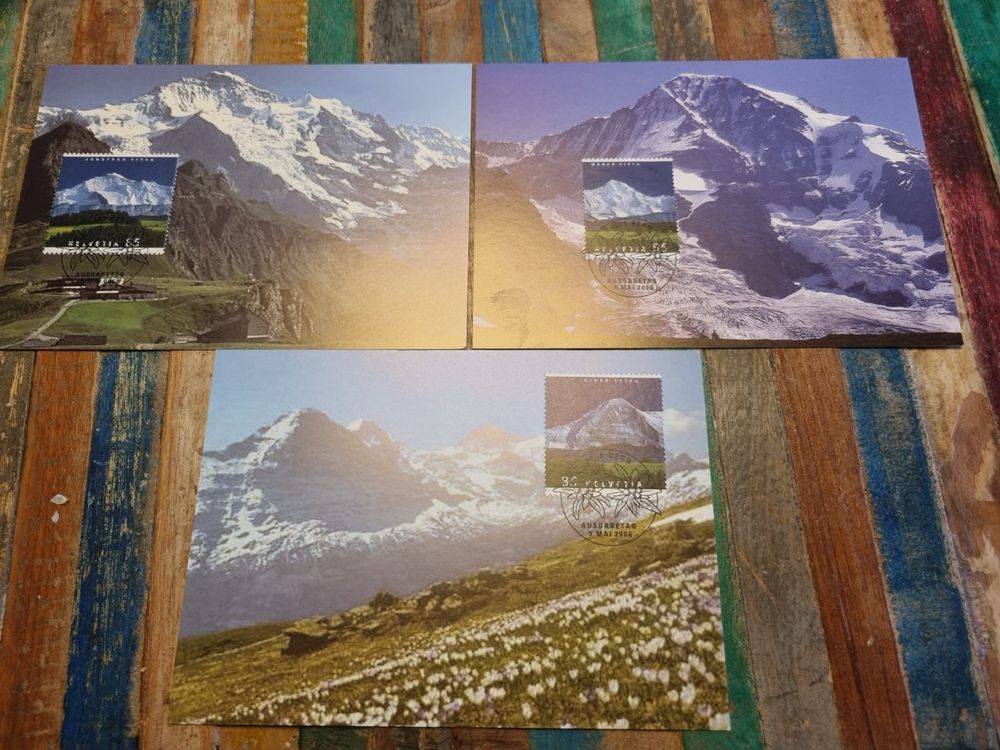 2006 FDC Maximumkarten Bergpanorama (Gebraucht) in Arni AG für CHF 6 – mit Lieferung auf Ricardo ...