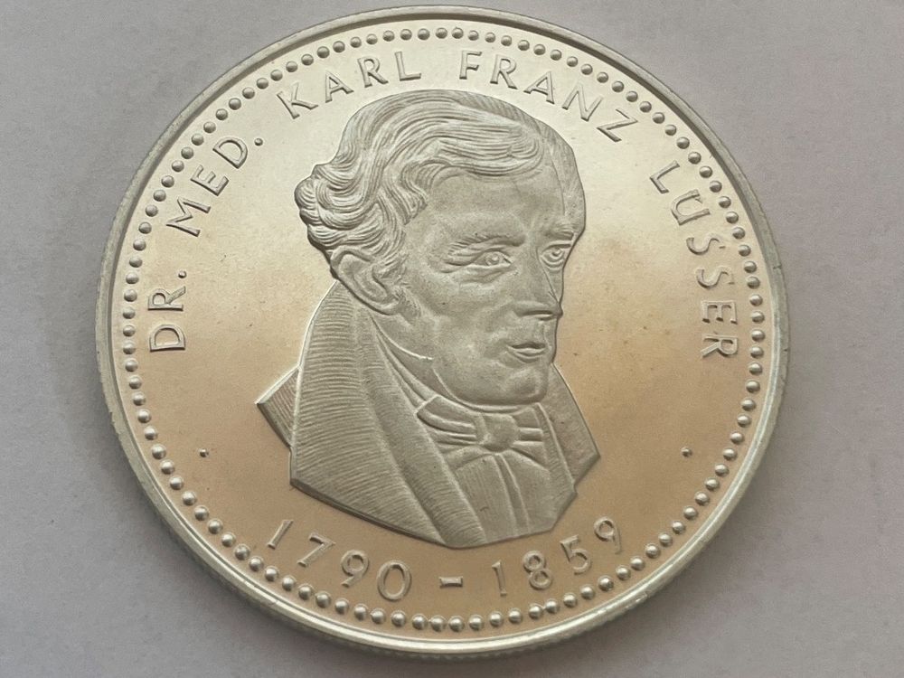 Pièce commémorative en argent Karl Franz Lusser 1790-1859 | Kaufen auf ...