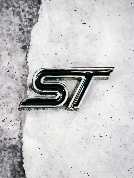Ford ST Emblem Schriftzug Logo aus Metall Schwarz/Chrom Neu | Acheter ...