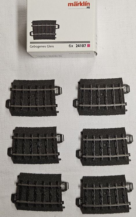 Märklin 24107: 6 Stück Gebogenes C-Gleis R 1 = 360 mm / 7,5° | Kaufen auf Ricardo