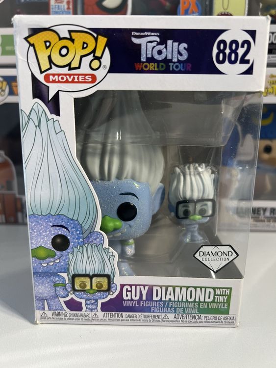 Funko POP! Dreamworks Guy Diamond with Tiny Edition Limitée (Neu und ...