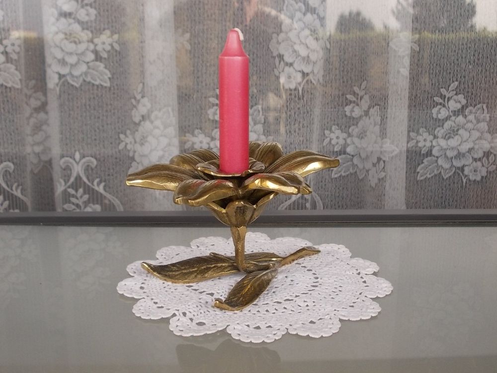Jugendstil Messing Flower*Blumen*Kerzenständer 60/70er Jahre (Gebraucht) in Ostermundigen für ...