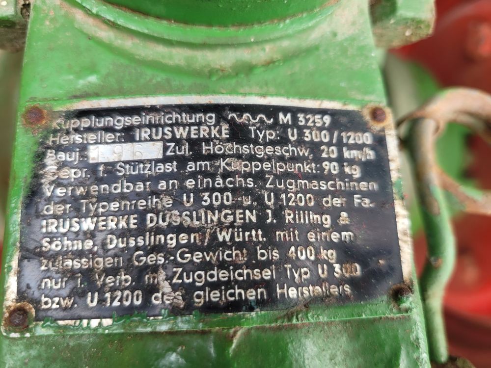 IRUS U 1200/K Einachser (Defekt) in Müllheim Dorf für CHF 504.9 – nur ...