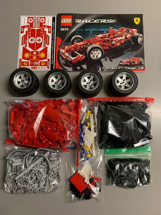 LEGO RACERS TECHNIC 8674 - FERRARI F1 RACER 1:8, SELTEN. (Gebraucht) in ...