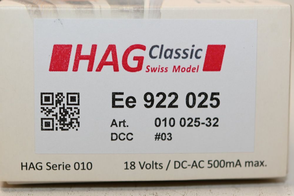 Ee 922 Hag HO/AC Digital Sound mit OVP | Kaufen auf Ricardo