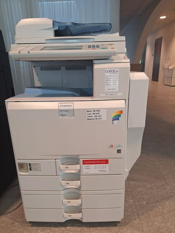 Ricoh MP C3001 Multifunktionsdrucker (Gebraucht) in Landquart für CHF ...