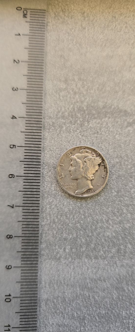 USA Dime 1945 "Mercury Head" - Sammlerstück für Numismatiker (Gebraucht ...