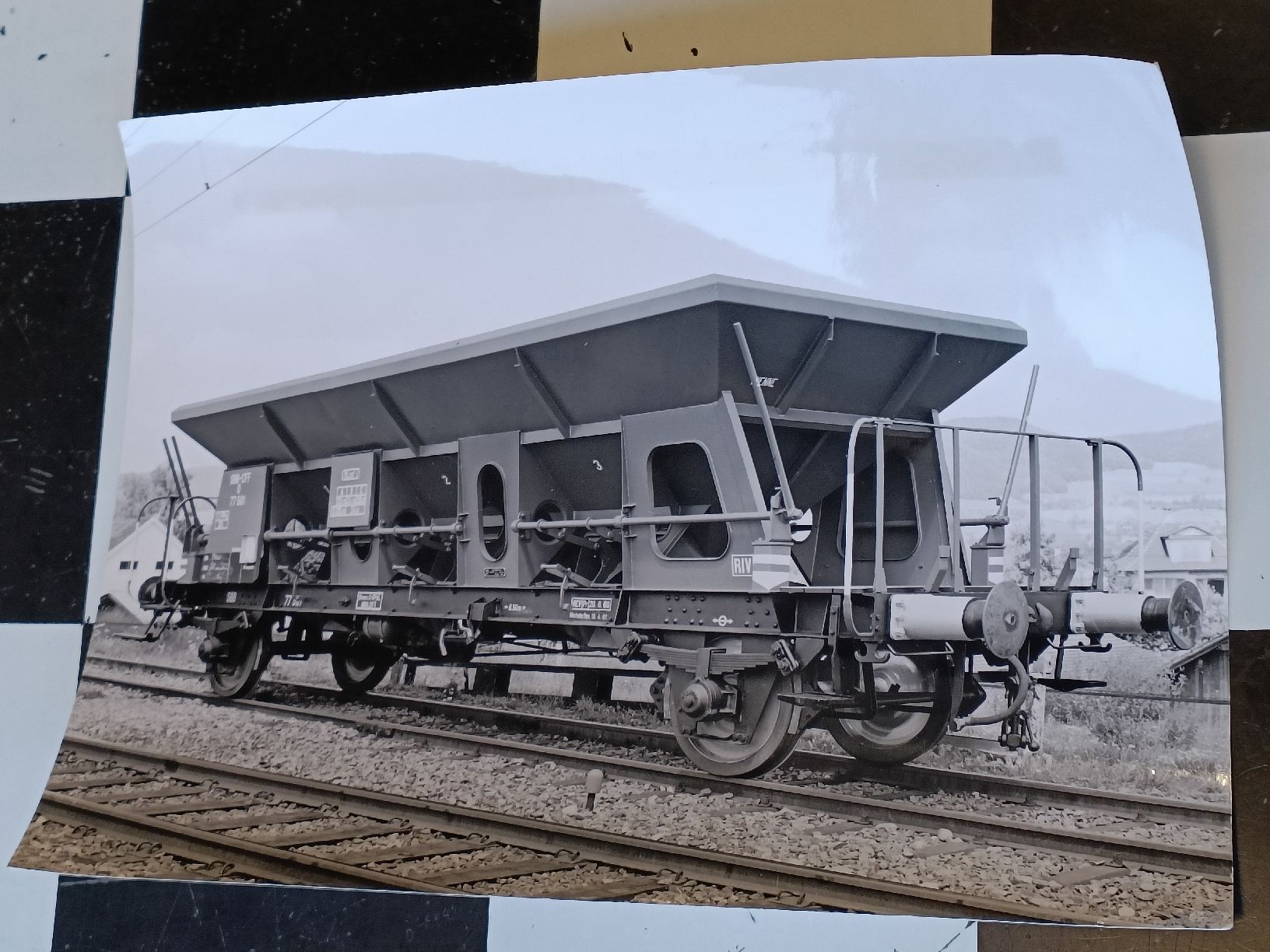 Bahn Photo SBB / Selbstlade Wagen für Schüttgüter ca. 1960 (Gebraucht ...