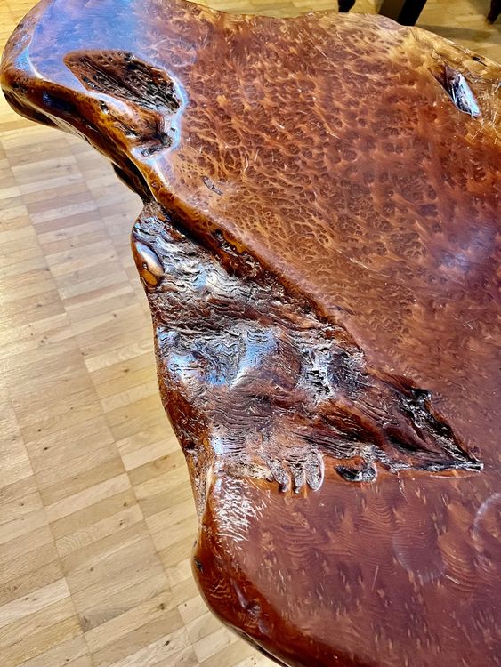 Salontisch massives Holz ori. Redwood, Wurzel, 80er Jahre (Gebraucht ...