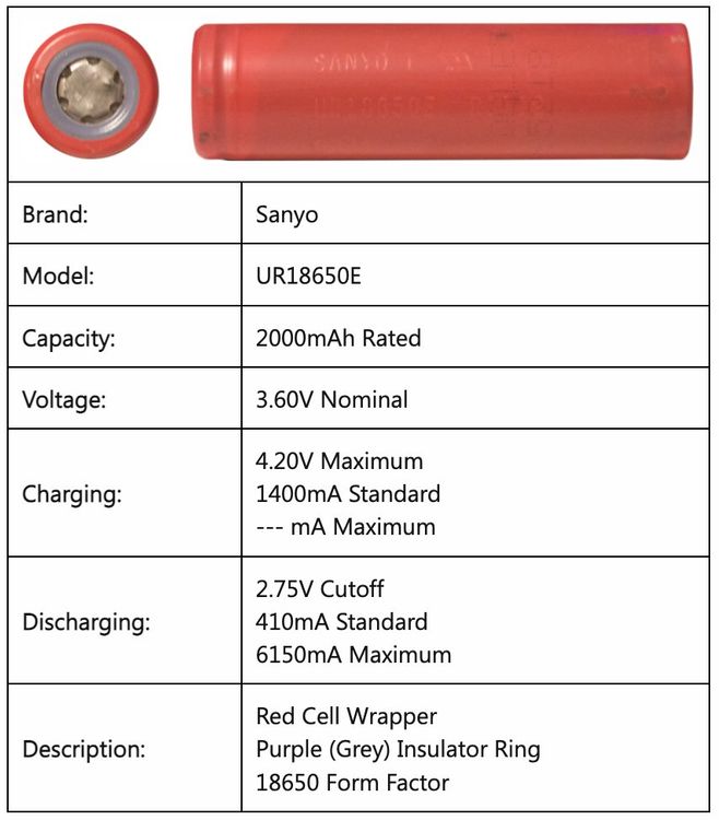 30x 18650 Sanyo E Zellen, Kapazität: 1400-1600 | Kaufen auf Ricardo