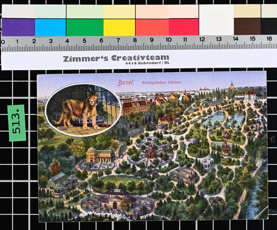 Postkarte Zoologischer Garten Basel, Vintage Übersicht | Kaufen auf Ricardo