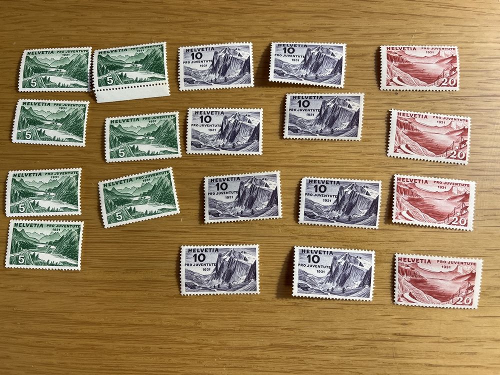20 Helvetia Pro Juventute Briefmarken 5 10 Rappen Schweiz Ja | Kaufen auf Ricardo