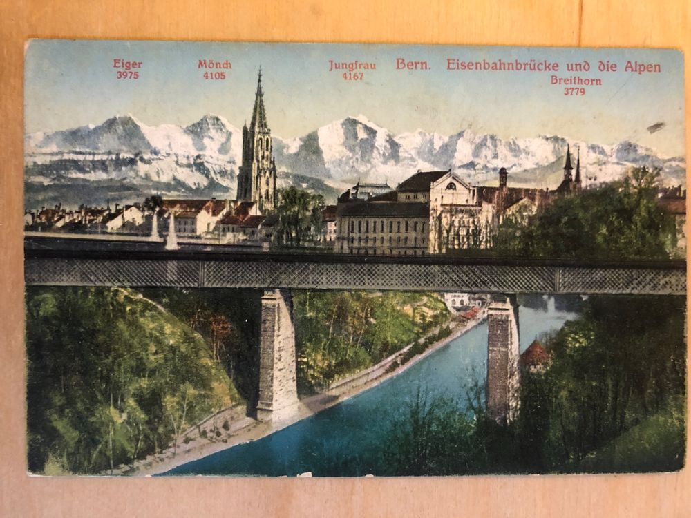Antike Postkarte Bern, 1912 (Gebraucht) in Basel für CHF 7 – mit Lieferung auf Ricardo kaufen