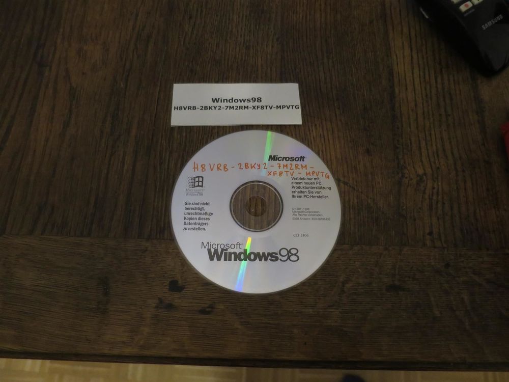 Windows 98 CD (Gebraucht) in basel für CHF 2 – mit Lieferung auf ...