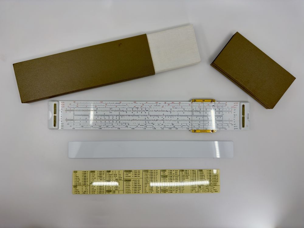 ARISTO TRILOG Nr. 0968 Rechenschieber Box Tabelle 1397 | Kaufen auf Ricardo