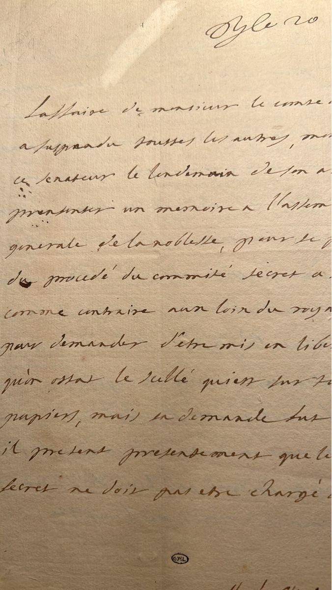 Antiker Brief 1726, frz Diplomat: Brancas, Comte de Céreste (Gebraucht ...