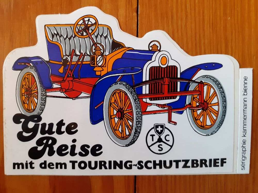 TCS Gute Reise Schutzbrief Aufkleber-Abziehbild Oldtimer (Neu (gemäss ...