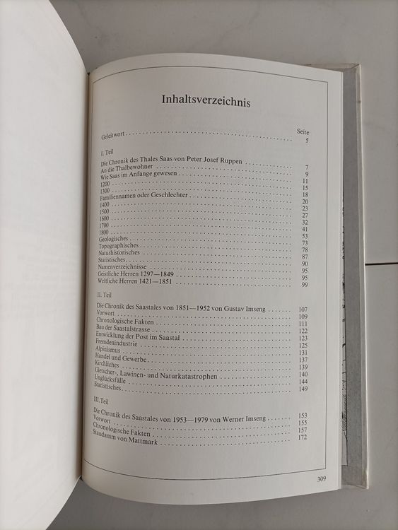 Saaser Chronik 1200-1979 / Peter Joseph Ruppen - Gustav Imse (Gebraucht) in crans montana für ...