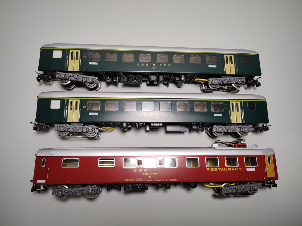 3x MÄRKLIN SBB Wagen (2x 4066 und 1x 4068) (Gebraucht) in Bachenbülach ...