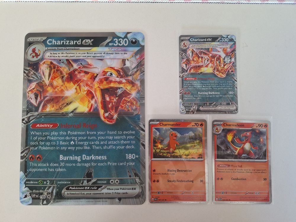 Pokemon Charizard ex XL & Promo 196 Set Special Collection (Neu (gemäss ...