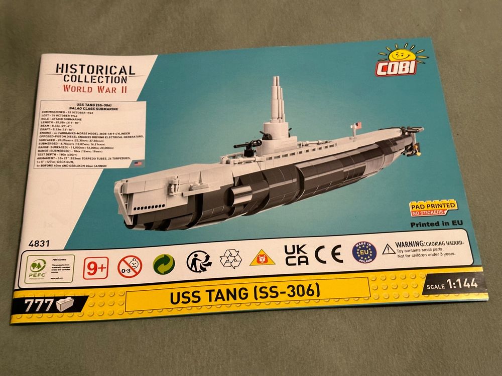 Cobi 4831 USS Tang (Gebraucht) in Zürich für CHF 15 – mit Lieferung auf ...