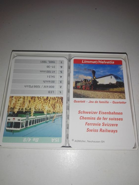 Quartett - Schweizer Eisenbahnen (Gebraucht) in St.Gallen für CHF 5 – mit Lieferung auf Ricardo ...