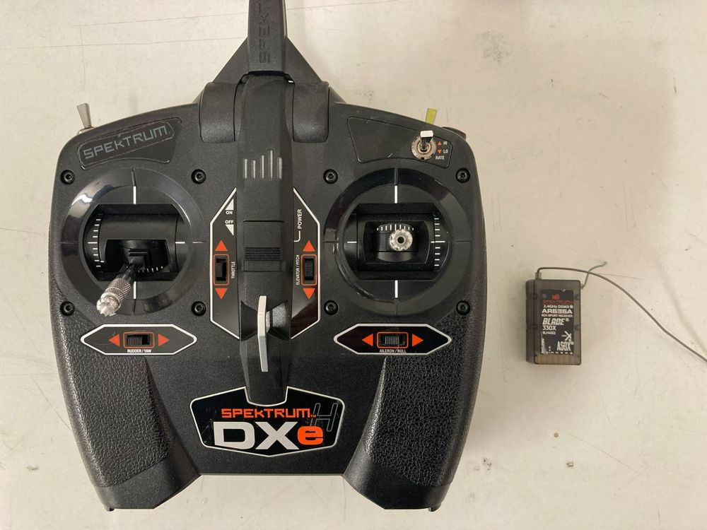 Spektrum DXeH Sender mit AR636A-Empf. (AS3X) von Blade 330X (Gebraucht ...