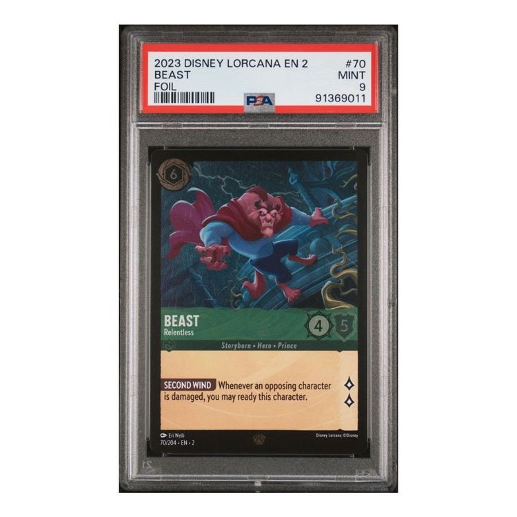 Beast Relentless Legendary Foil Disney Lorcana TCG PSA 9 (Gebraucht) in ...