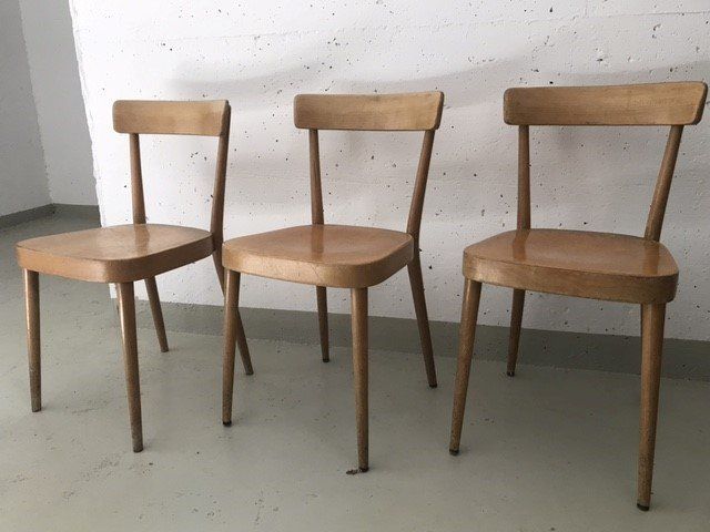 Werner Max Moser, 3 Stühle Model Nr. 1-256, 1958 | Kaufen auf Ricardo