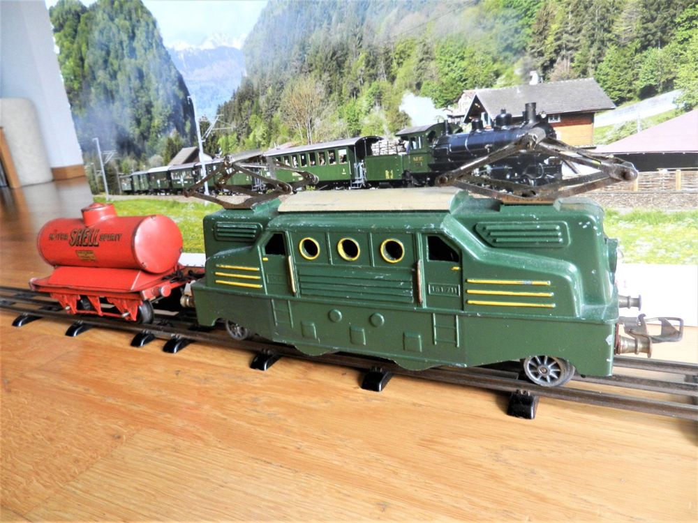 BLZ Paris Elektrolok20Volt Guss(sehr schwer)m.SHELLWagen (Gebraucht) in Steinach für CHF 80 ...