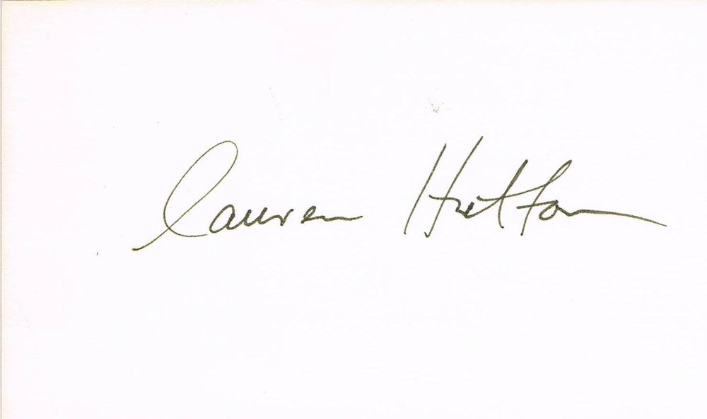 Lauren Hutton 1943- Autogramm signiert Karte 8x13cm (Gebraucht) in ...