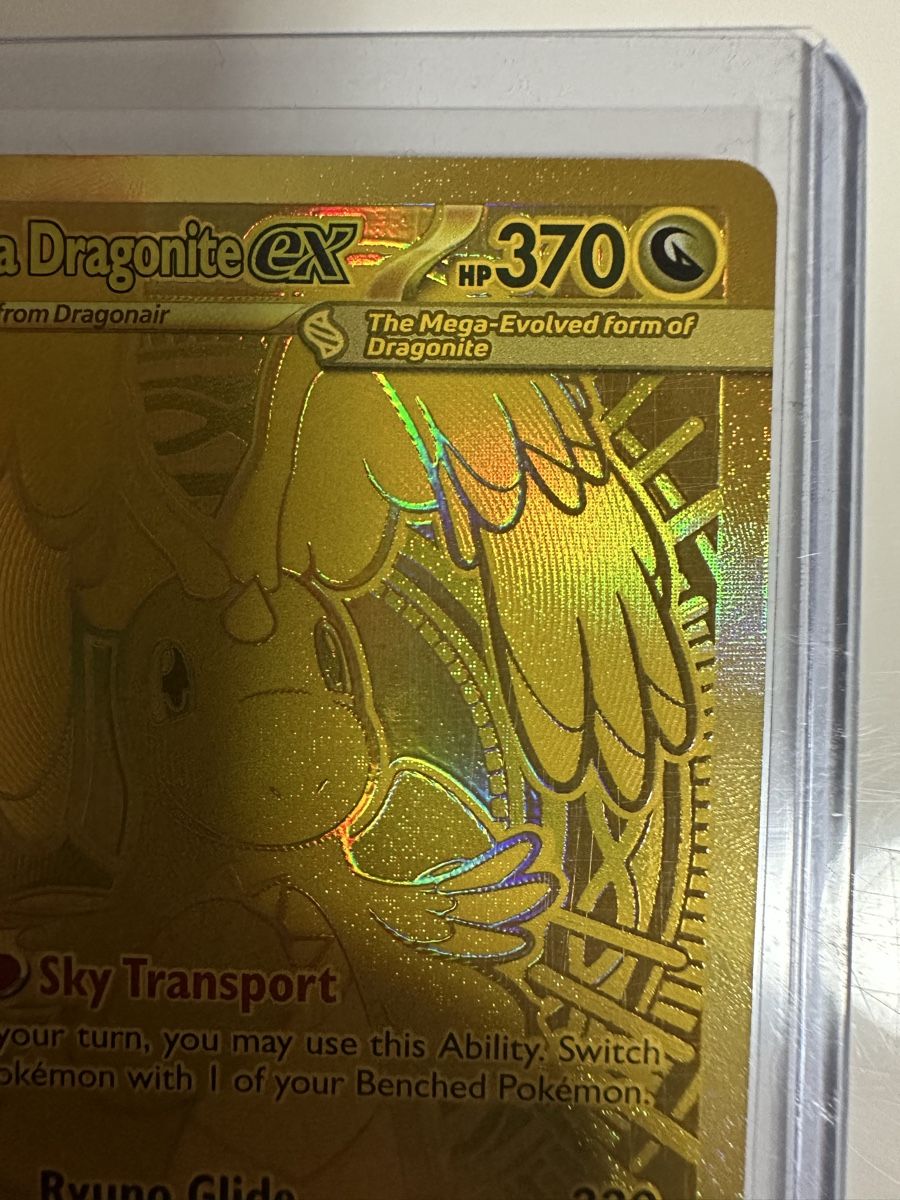 Pokemon Mega Dragonite EX Gold – Secret Rare 295/217 (Neu (gemäss ...
