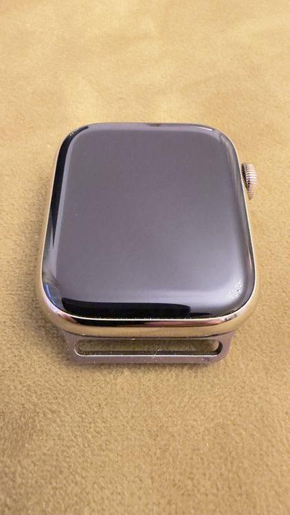 Apple Watch Series 7 45mm Edelst. Gold LTE + GPS –🔝 Zustand (Gebraucht ...