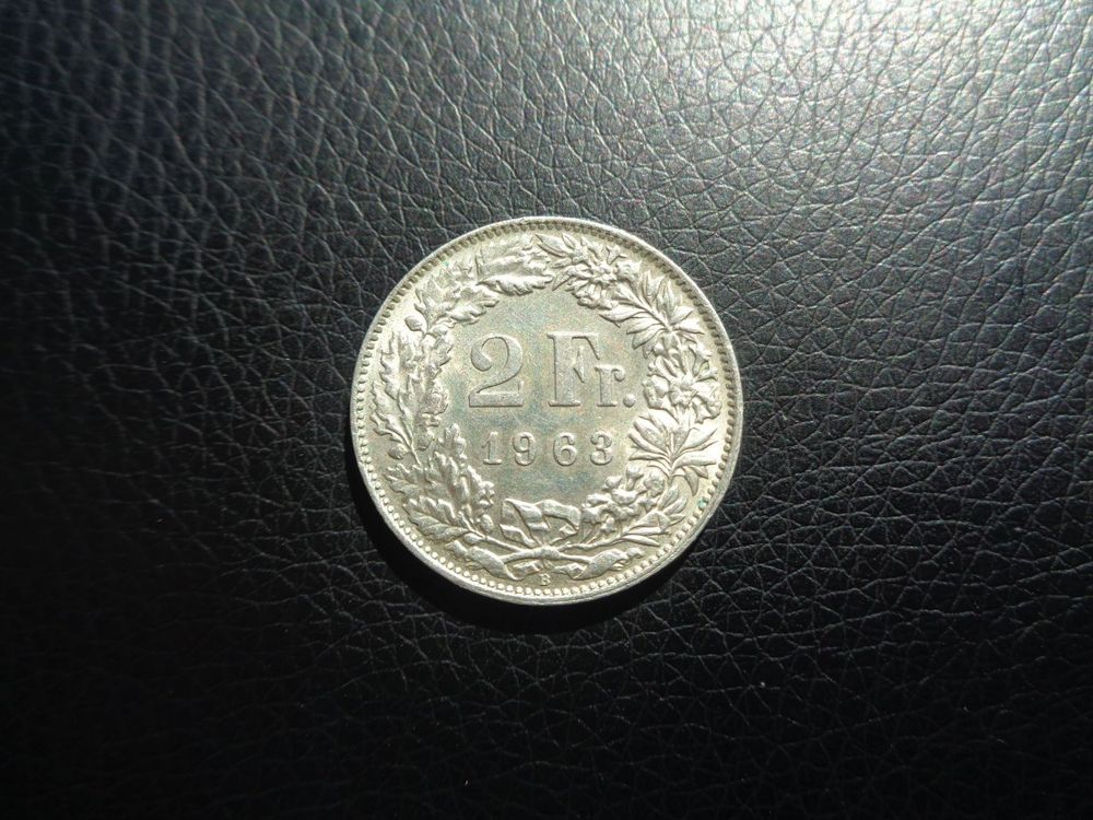 Fr. 2.-- Schweizer Silber Münze Jg. 1963 (Gebraucht) in Zürich für CHF 4 – mit Lieferung auf ...