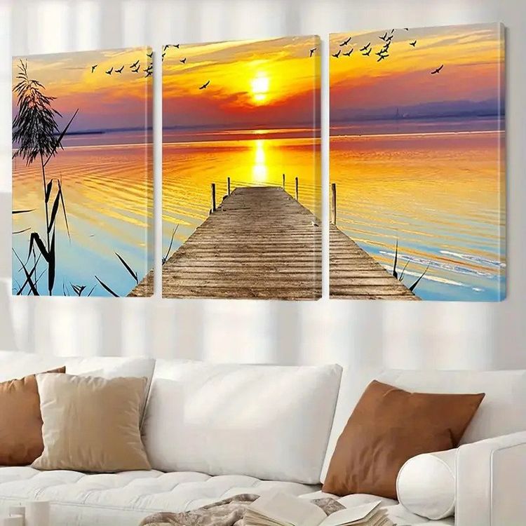 SONDERPREIS ‼️ 3er Bilderserie Trilogie: Am Steg MIT RAHMEN (Neu und originalverpackt) in Bern ...