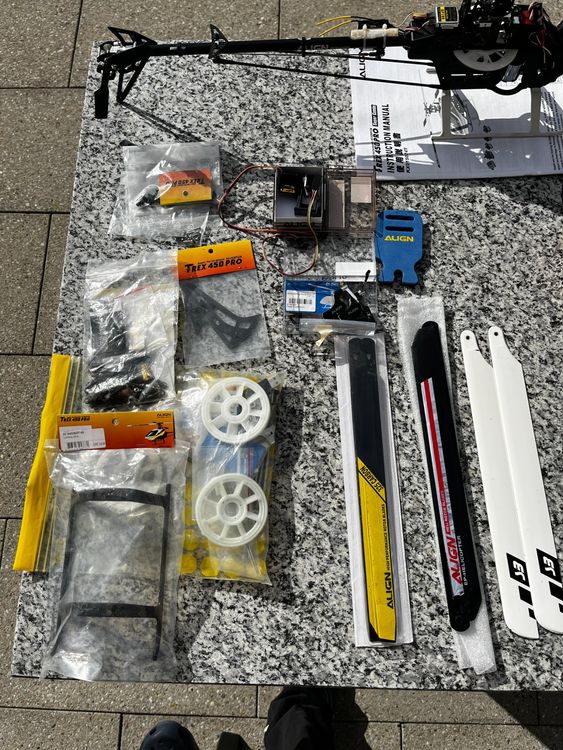 Align T-Rex 450 Pro mit Bell-222 (Airwolf) Rumpfbausatz (Defekt) in ...