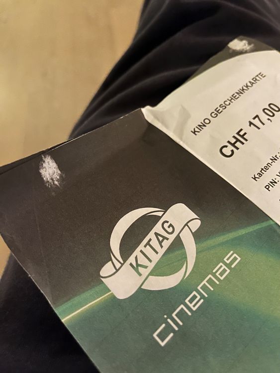 Kinogutscheine KITAG CINEMAS (Neu (gemäss Beschreibung)) in Sigriswil ...
