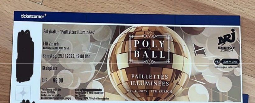 Polyball Ticket 2023 (ohne Legi) (Neu und originalverpackt) in Winkel für CHF 145 – nur Abholung ...