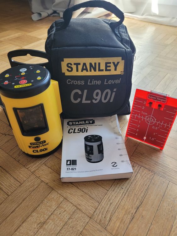 „Stanley CL90i Kreuzlinien-Laser – Cross Line Level mit Tasc (Gebraucht ...