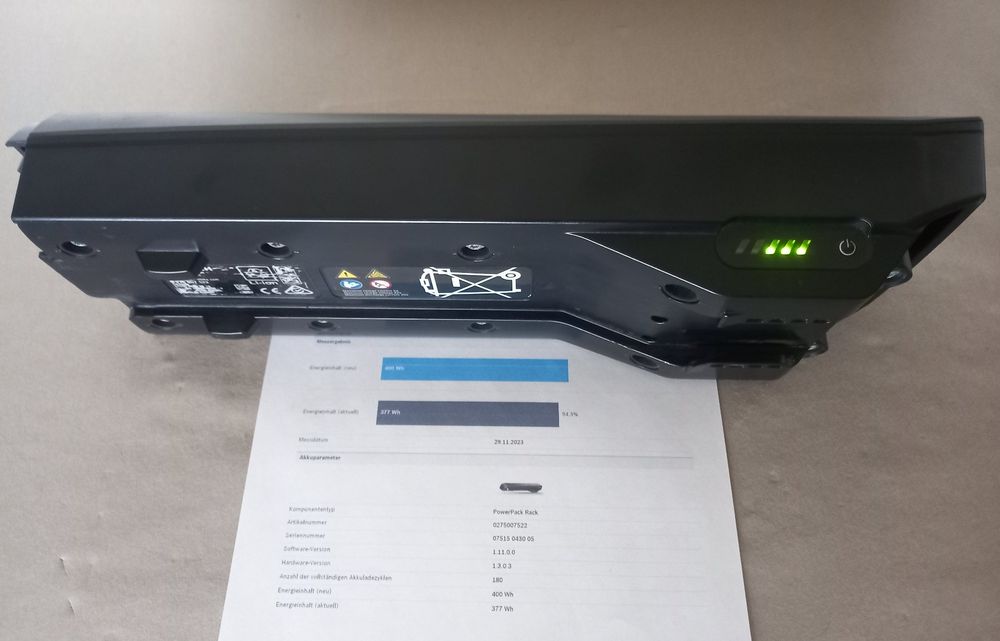 Bosch Powerpack 400 mit 377Wh - Gepäckträger - Messbericht (D'occasion ...