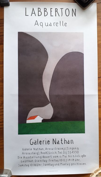 Ausstellungsplakat Labberton , Galerie Nathan Zürich , 1980 | Kaufen ...