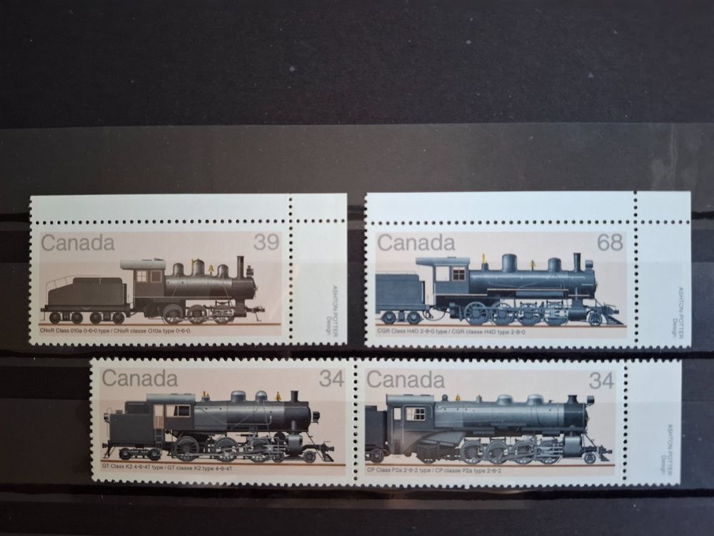Kanada 1985 MiNr 980 - 983 Dampflokomotiven (III).Postfrisch (Neu ...
