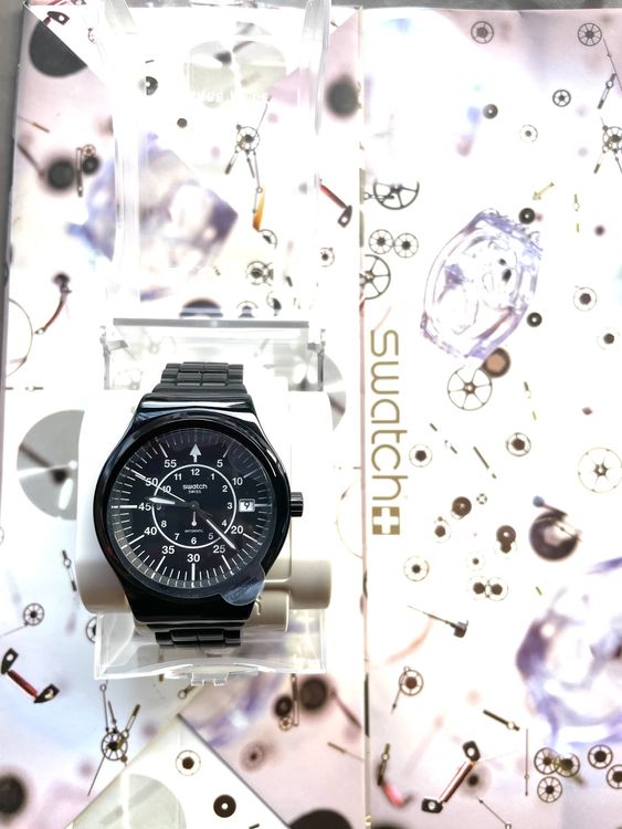 Swatch Uhr Automatic Sistem Slate Glam YIB400 (Neu und originalverpackt ...