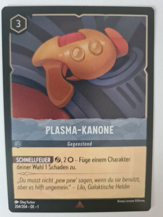 Lorcana FOIL, Plasma-Kanone, 204/204-DE-1 (Neu (gemäss Beschreibung)) in Sachseln für CHF 1.1 ...