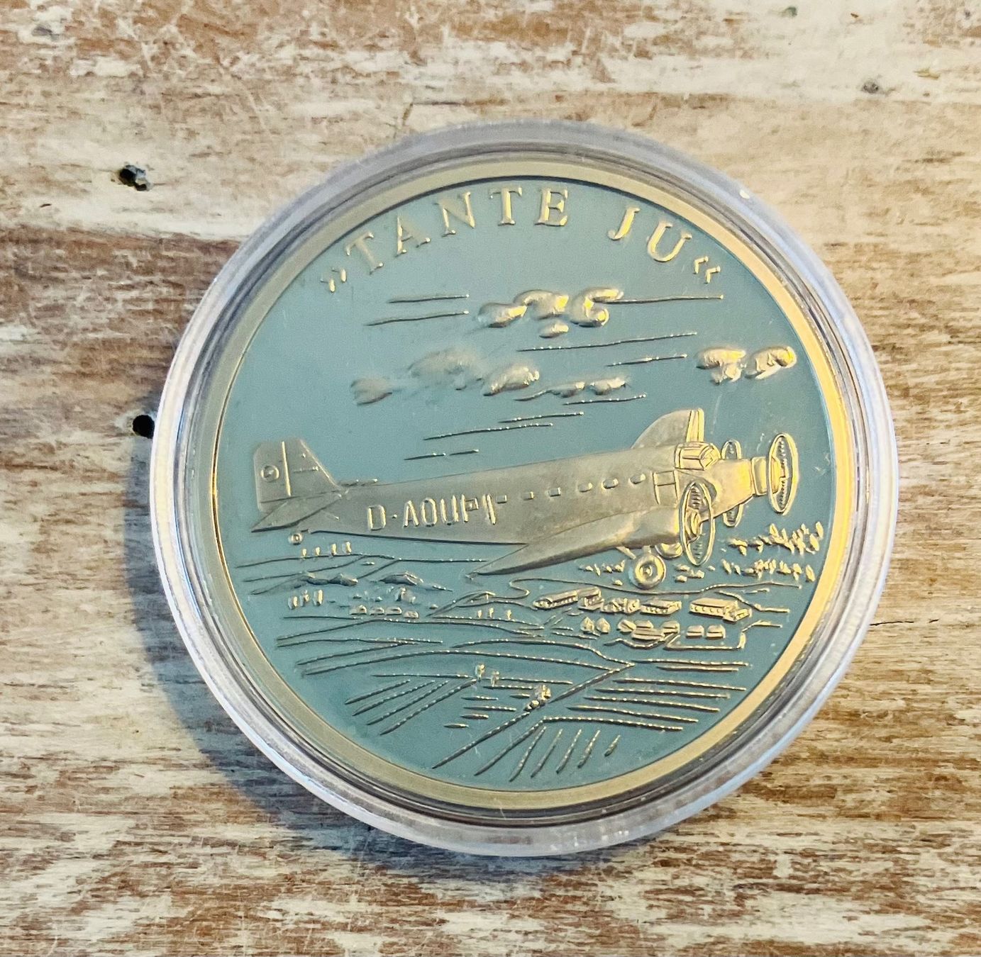 "Tante Ju" Sammler-Medaille, Traum vom Fliegen, Top Zustand! (Neu ...