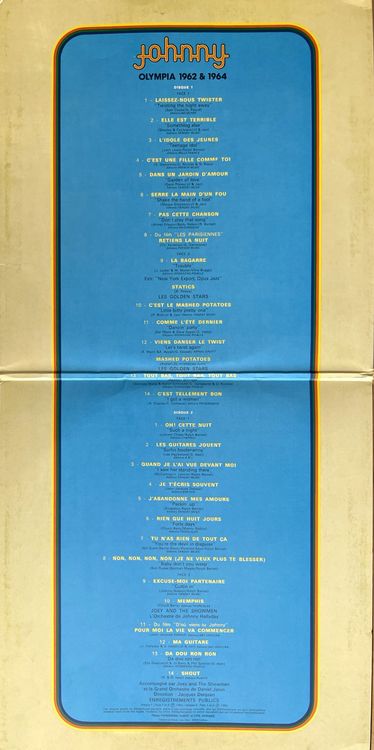 Johnny Hallyday 2 LP's - Olympia 1962 & 1964 (Gebraucht) in Savagnier ...